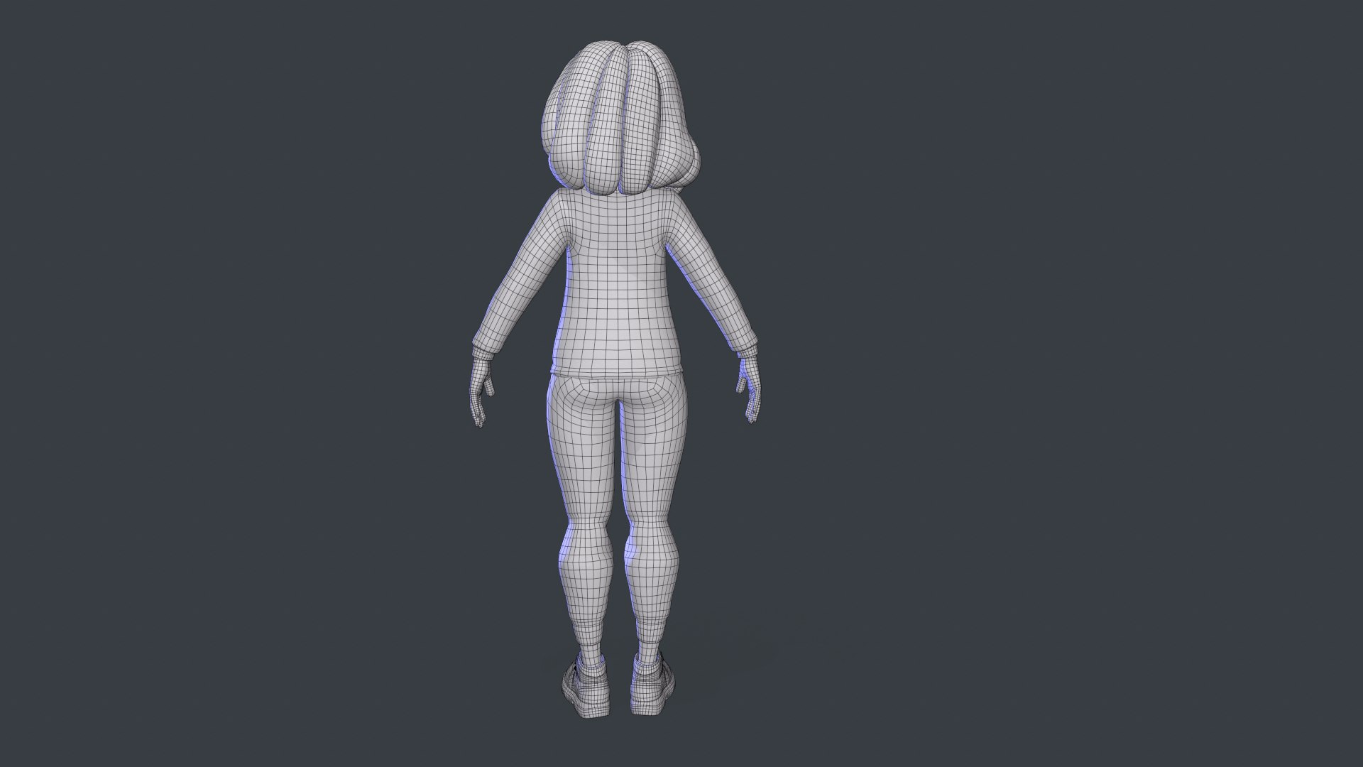3D Lois Cartoon Girl Not Rigged - TurboSquid 2155640