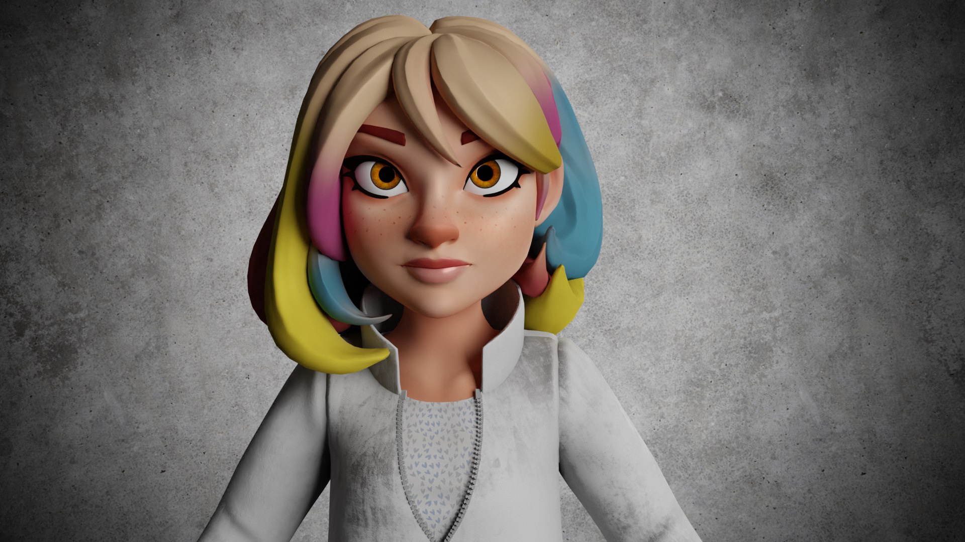 3D Lois Cartoon Girl Not Rigged - TurboSquid 2155640
