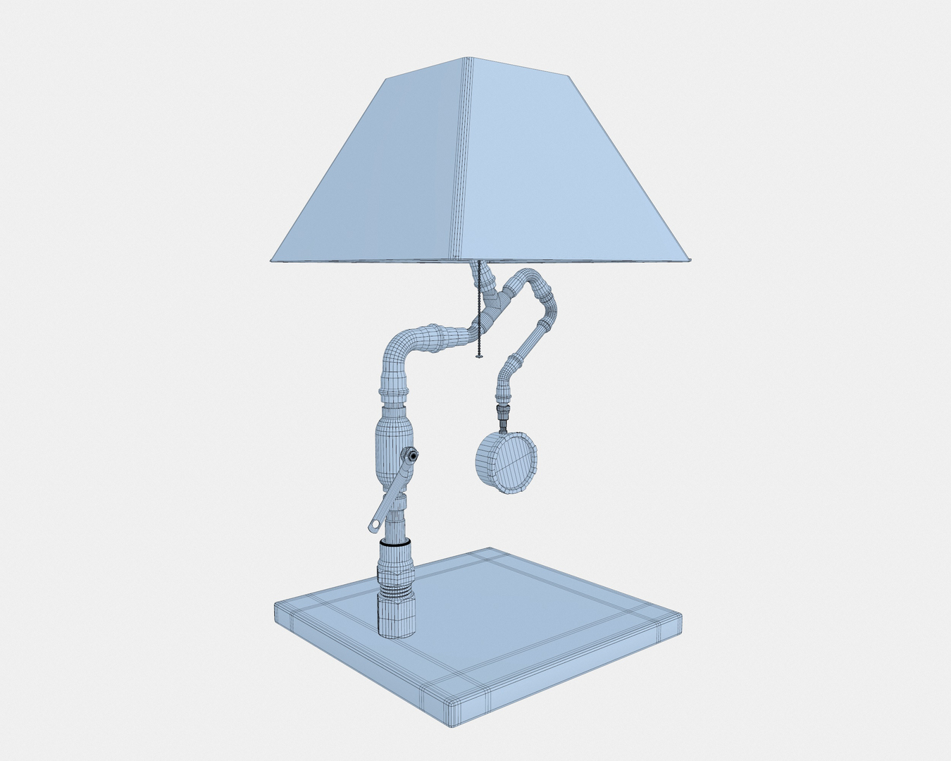 Pipes Table Lamp 3D Model - TurboSquid 1280991