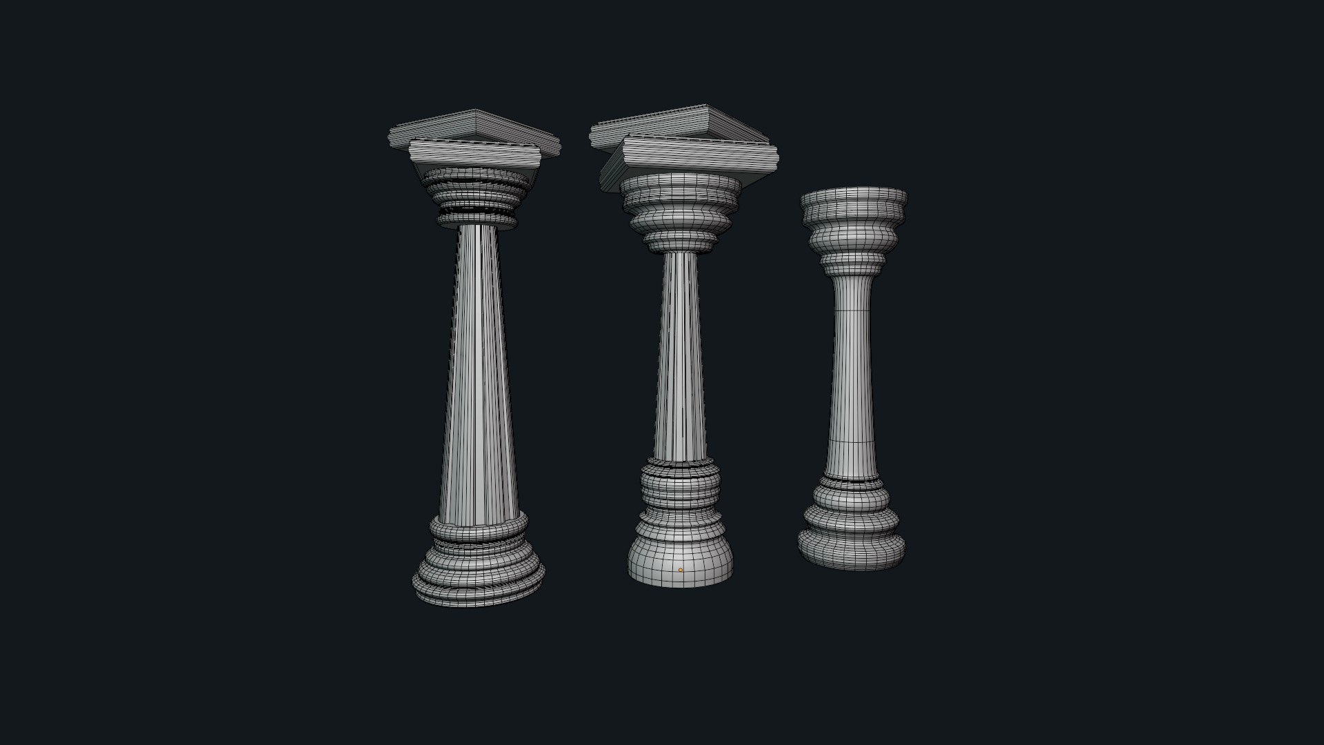 Random Columns 3D Model - TurboSquid 2007573