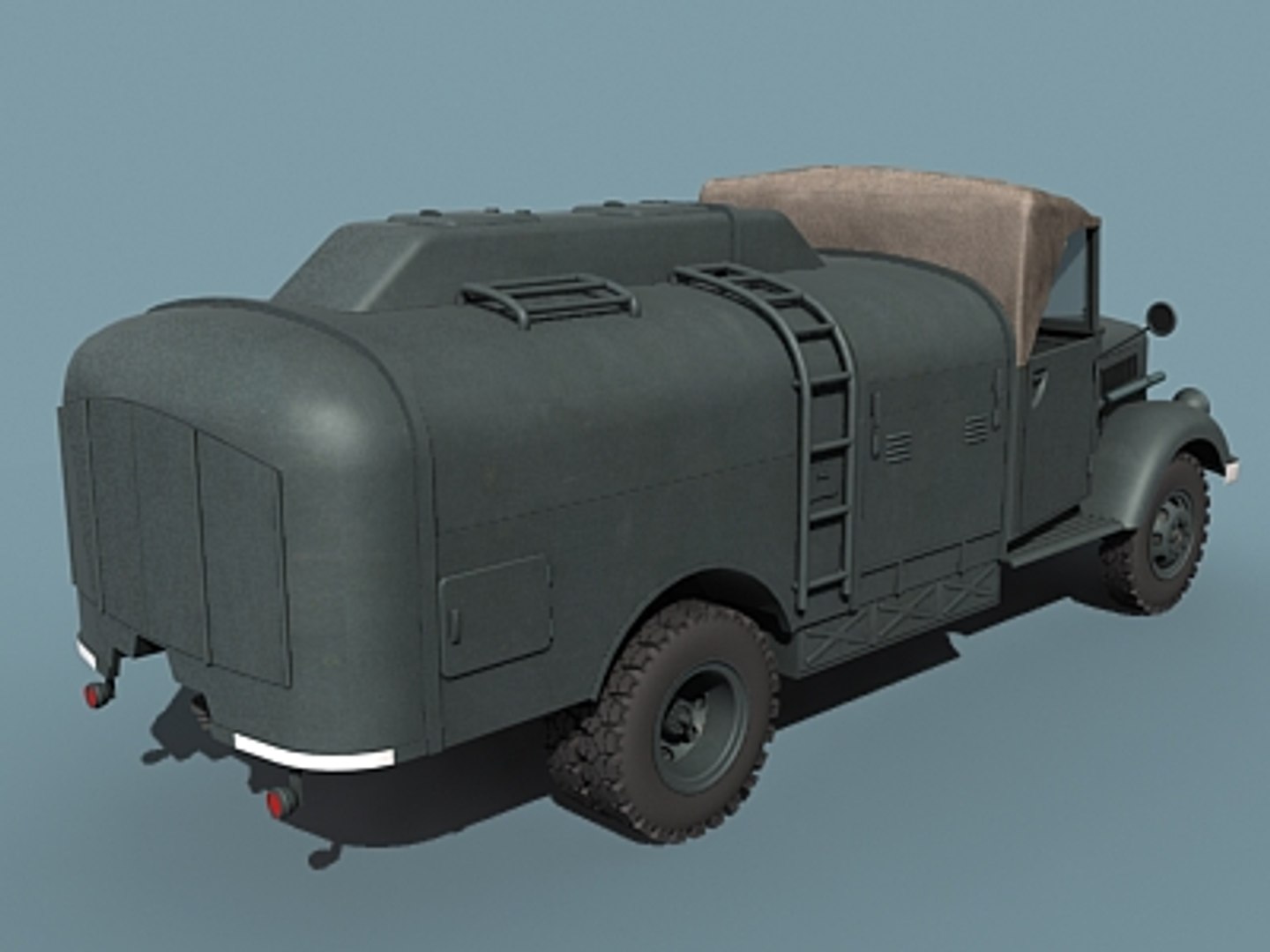 3dsmax V-2 Rocket Support Vehicle