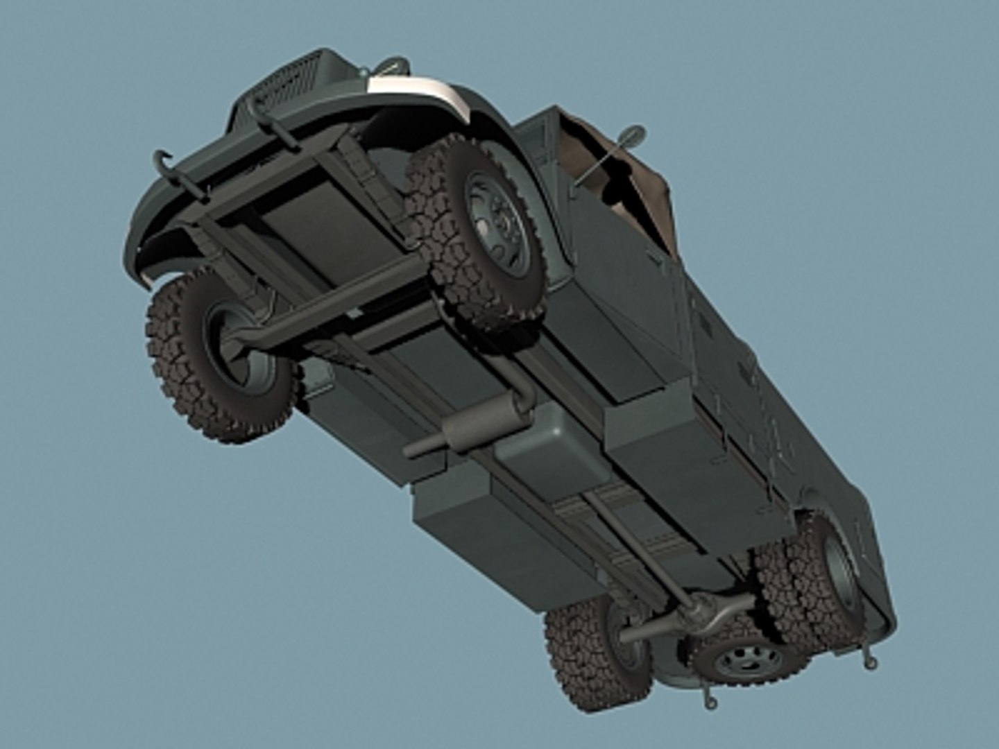 3dsmax V-2 Rocket Support Vehicle