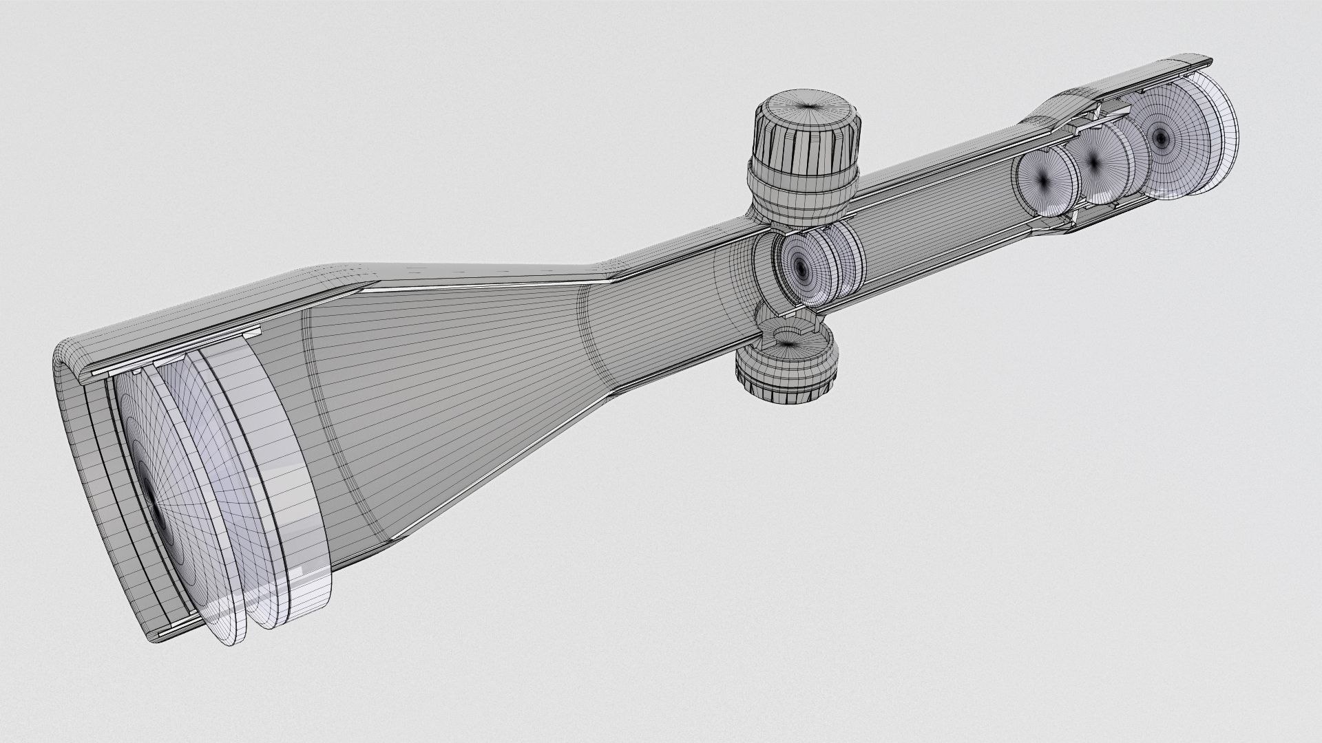 Telescope scope 3D model - TurboSquid 1529481