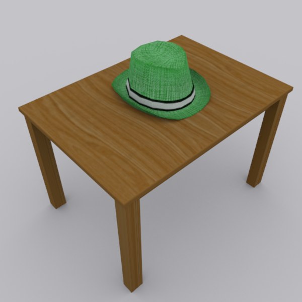 3d hat modeled blender model