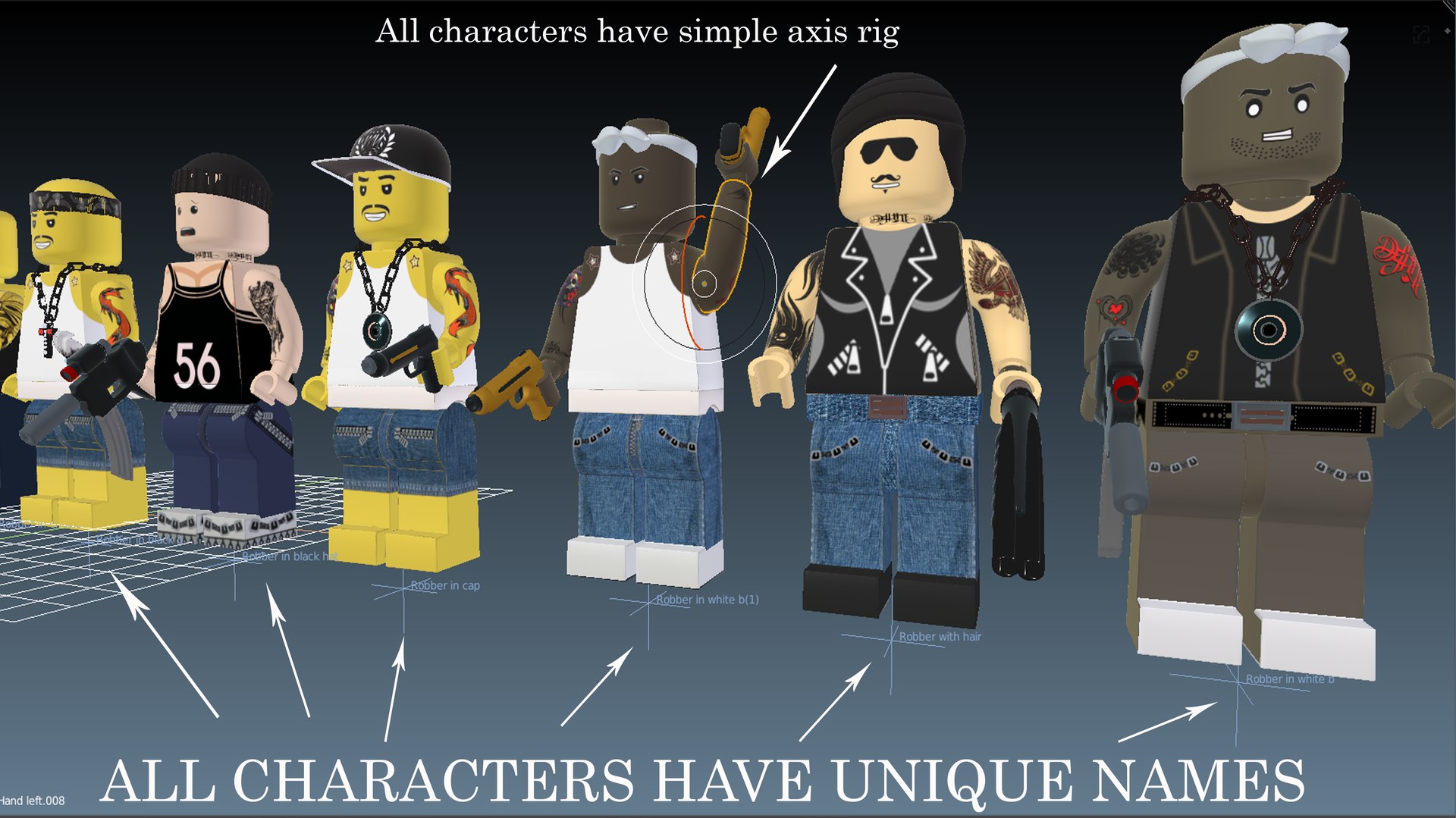 Lego Robbers Model - TurboSquid 1350042