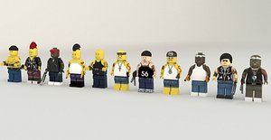 3d rude music character