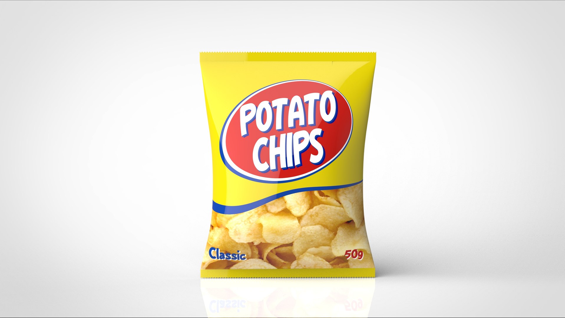 Potato Chips 3D Model - TurboSquid 1669787
