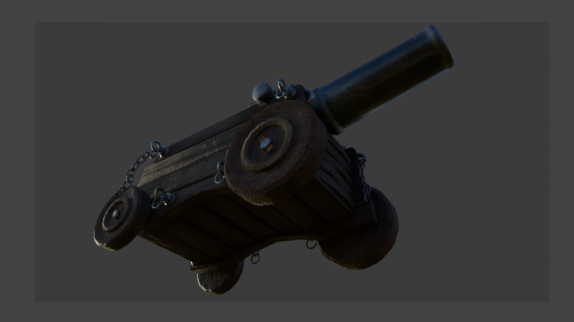 3D Ship Cannon Model - TurboSquid 2246071