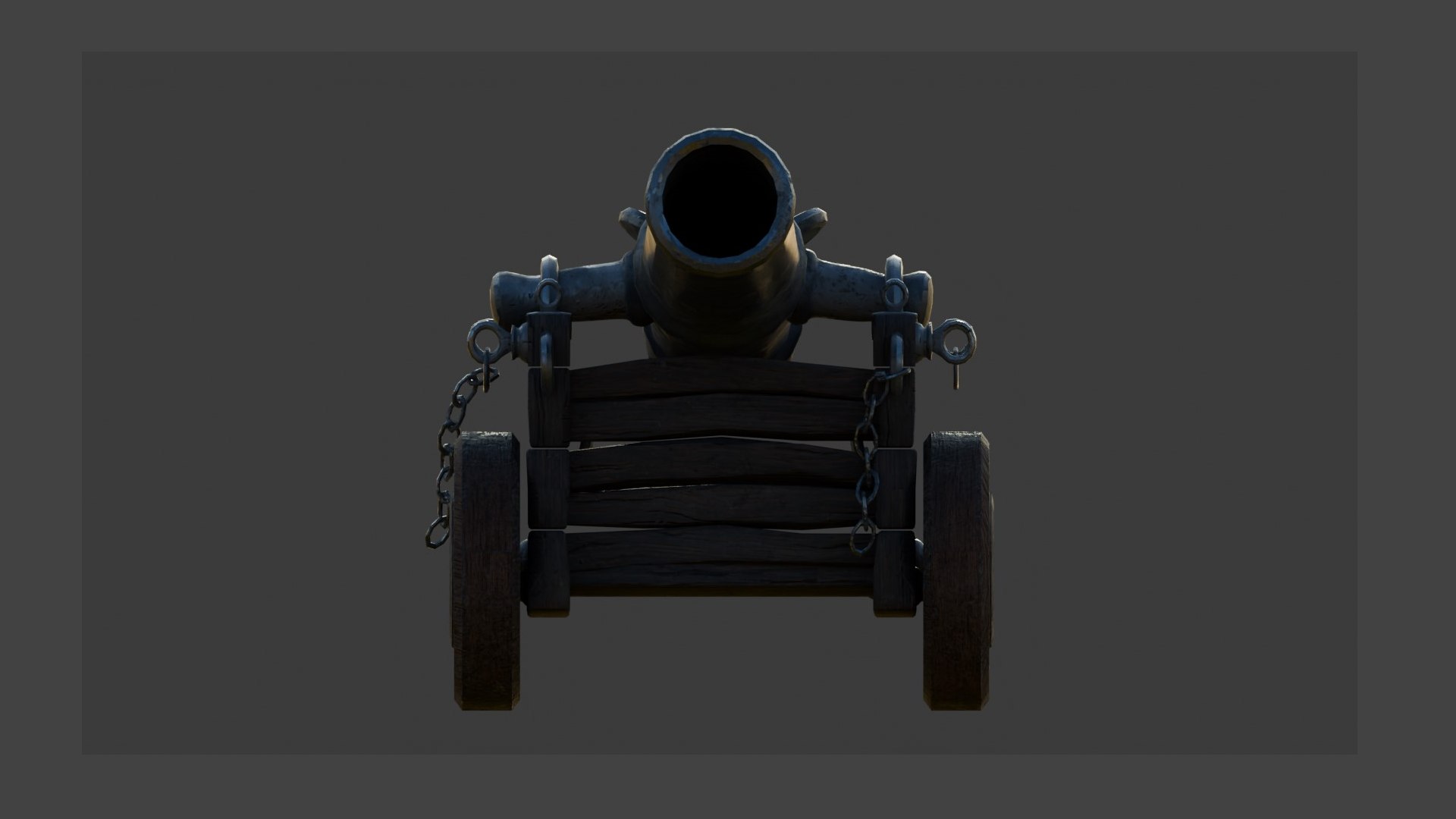 3D Ship Cannon Model - TurboSquid 2246071