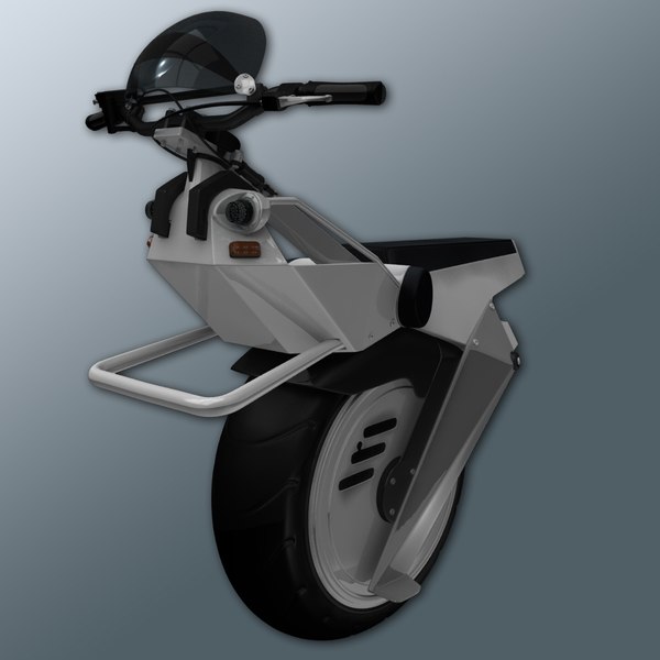electric unicycle 3d model