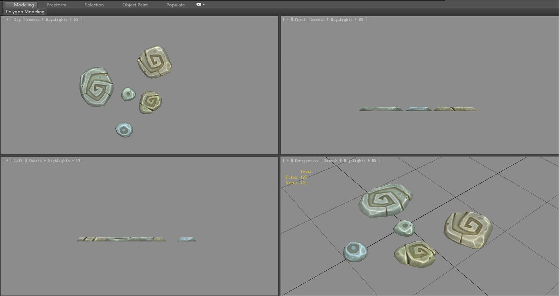 Cartoon Runestone - Magic Stone 3D Model - TurboSquid 2259738