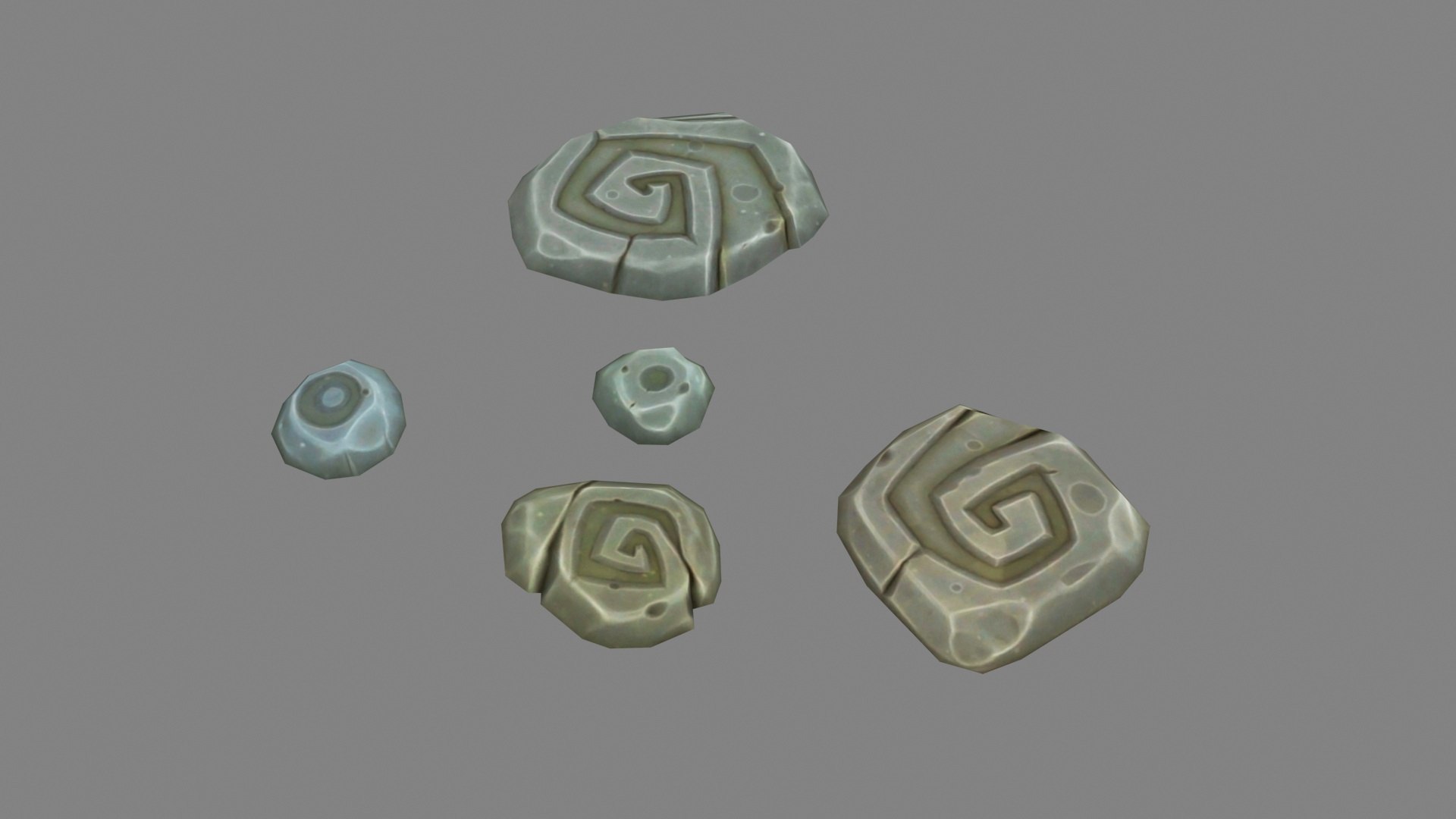 Cartoon Runestone - Magic Stone 3D Model - TurboSquid 2259738
