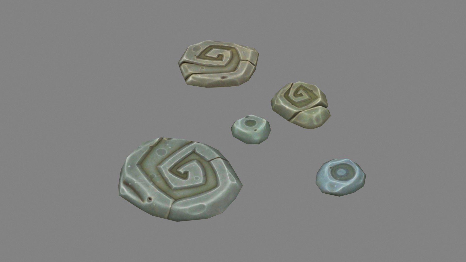 Cartoon Runestone - Magic Stone 3D Model - TurboSquid 2259738