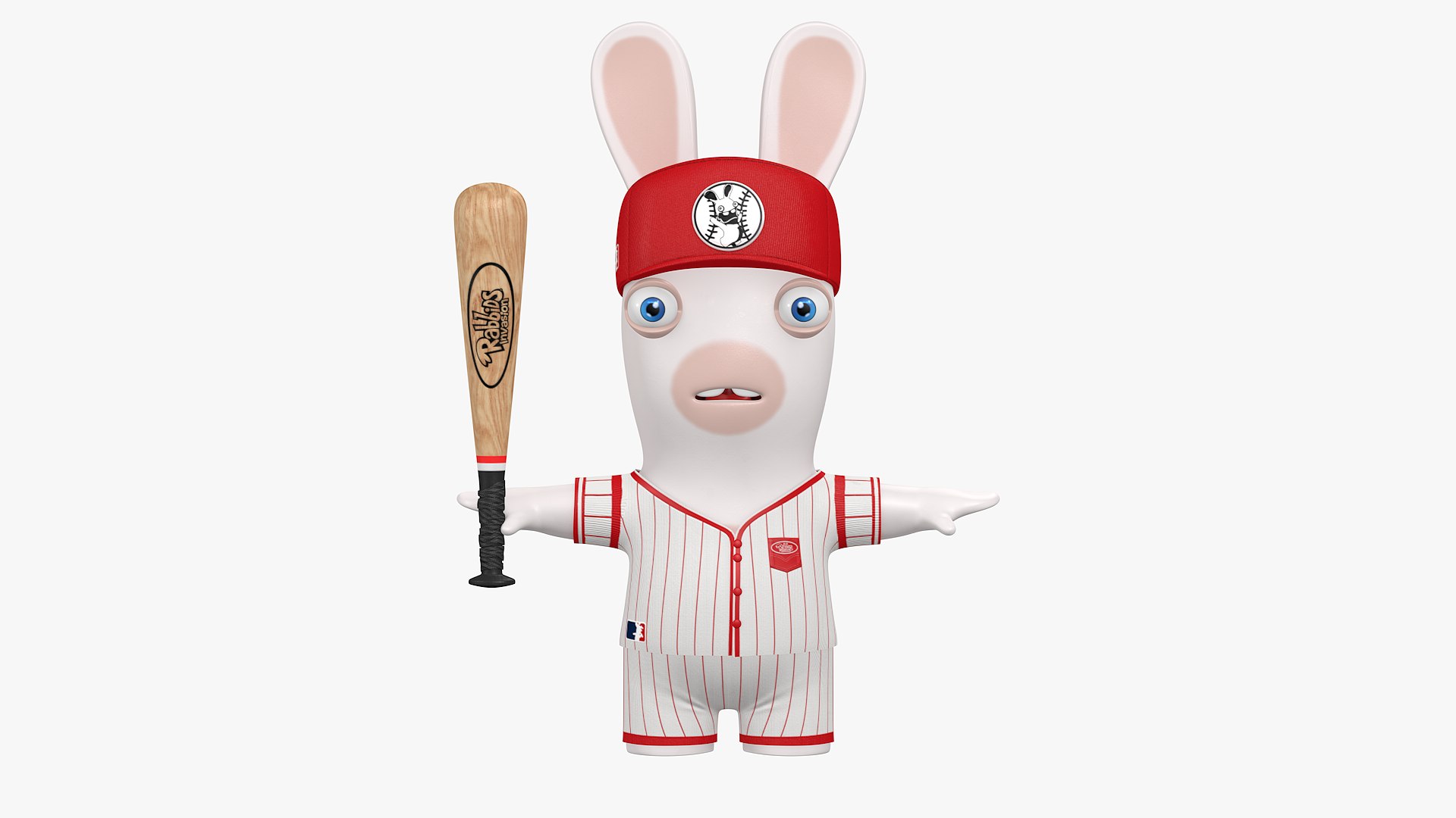 3D Raving Rabbids Baseball Player Character 8K - TurboSquid 1872525
