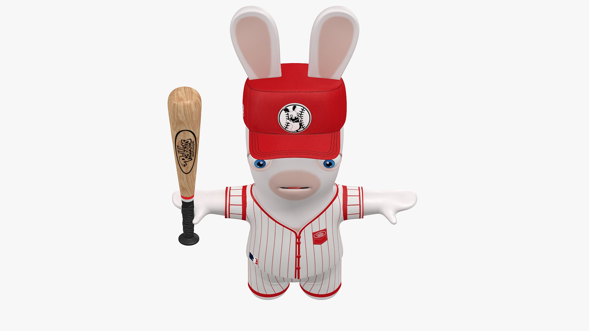3D Raving Rabbids Baseball Player Character 8K - TurboSquid 1872525