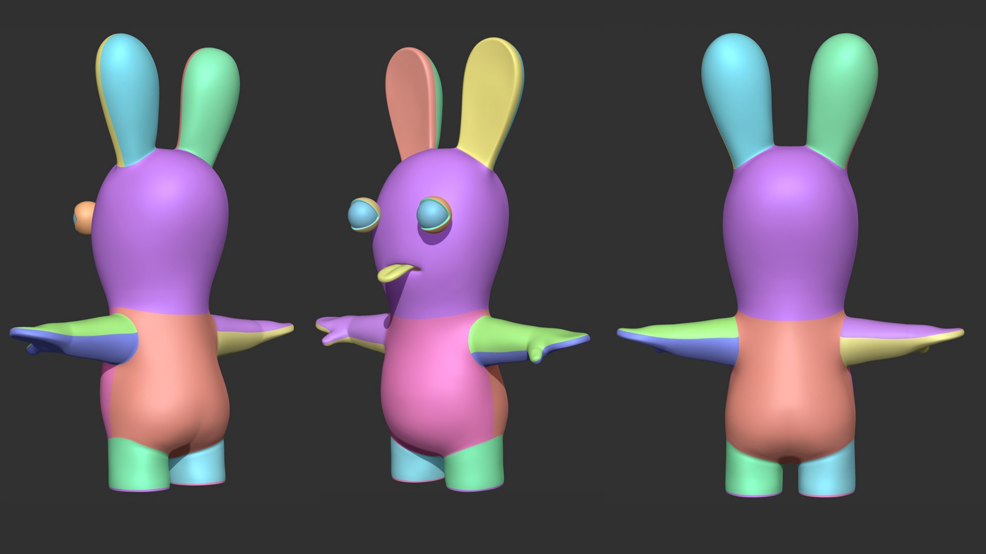 3D Raving Rabbids Baseball Player Character 8K - TurboSquid 1872525