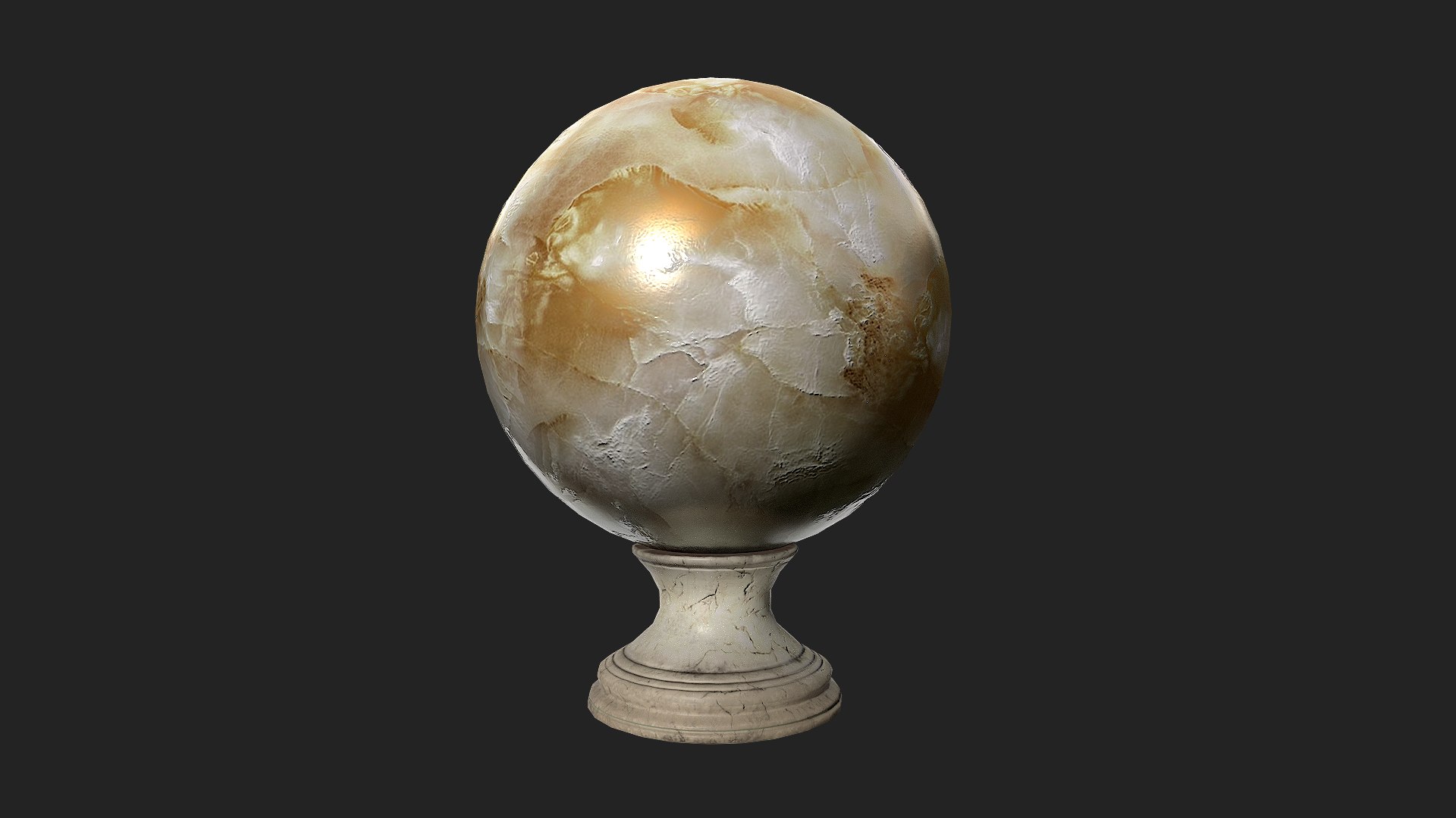 Fortune Teller White Pearl Crystal Ball 3D model - TurboSquid 1840074