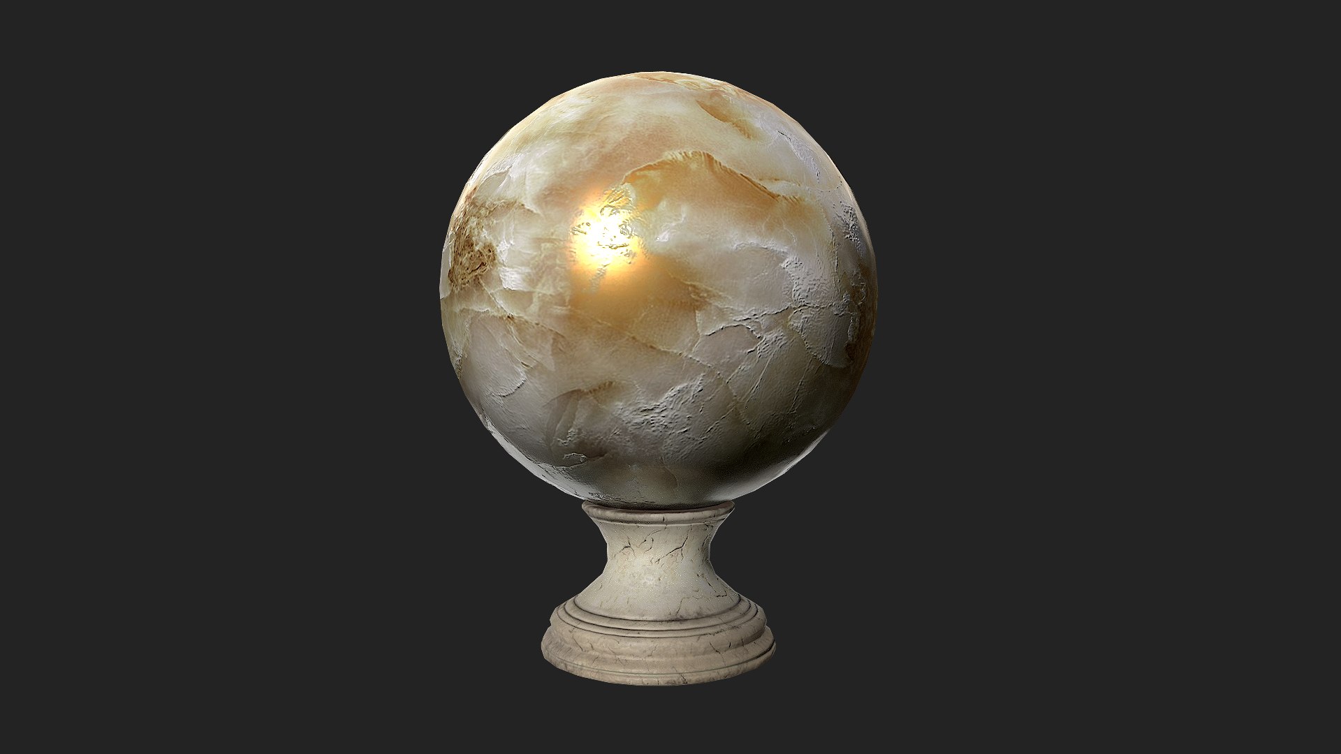 Fortune Teller White Pearl Crystal Ball 3D model - TurboSquid 1840074