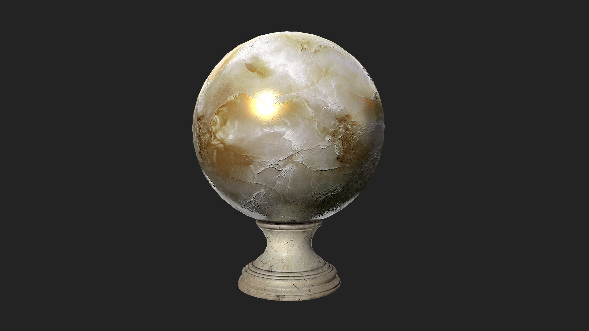 Fortune Teller White Pearl Crystal Ball 3D model - TurboSquid 1840074