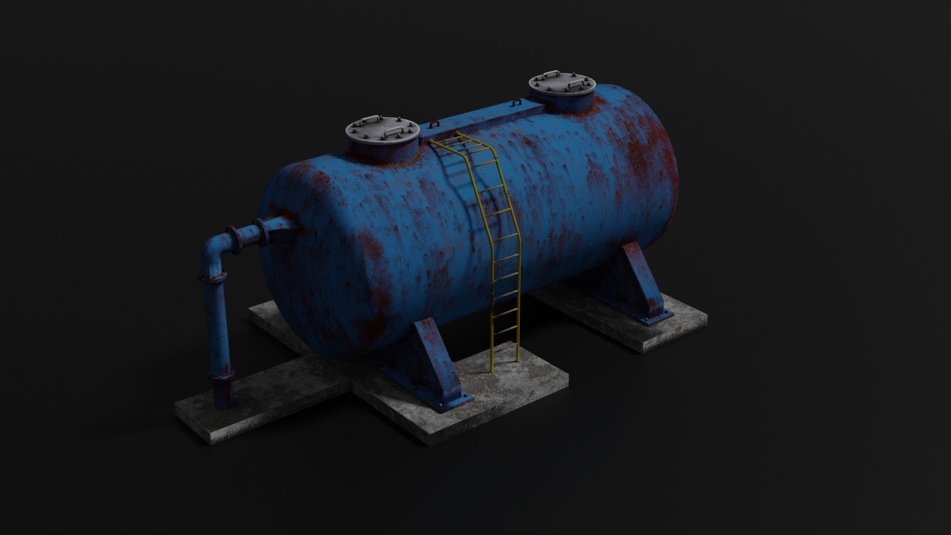 Oil Tank Model - TurboSquid 1673394