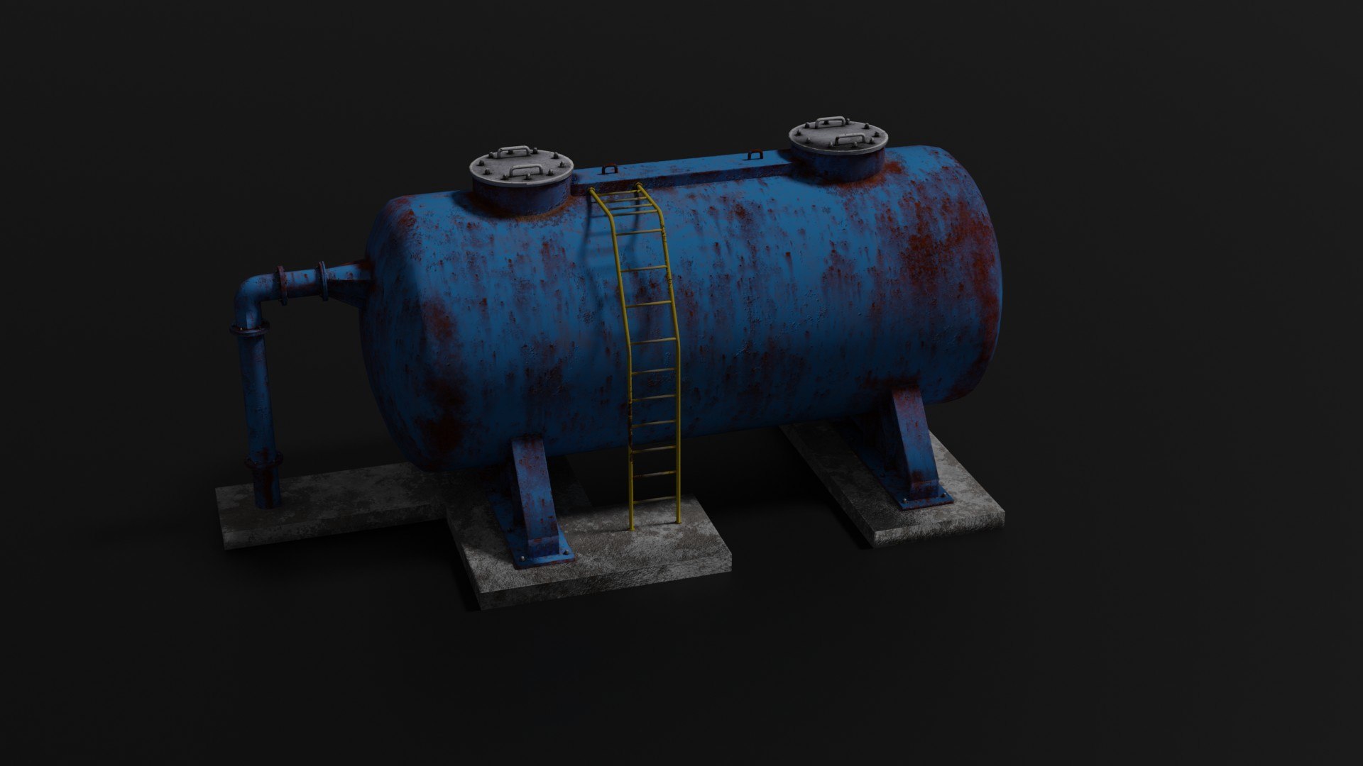 Oil Tank Model - TurboSquid 1673394