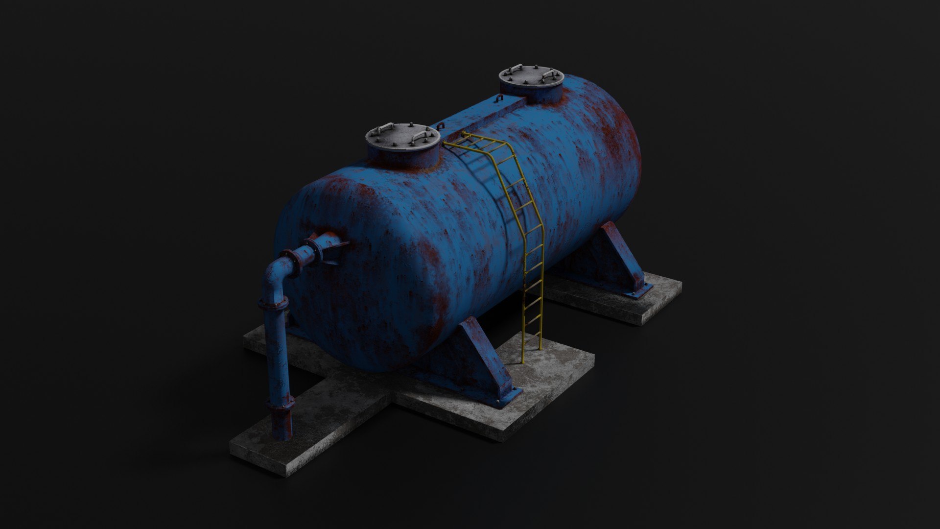 Oil Tank Model - TurboSquid 1673394