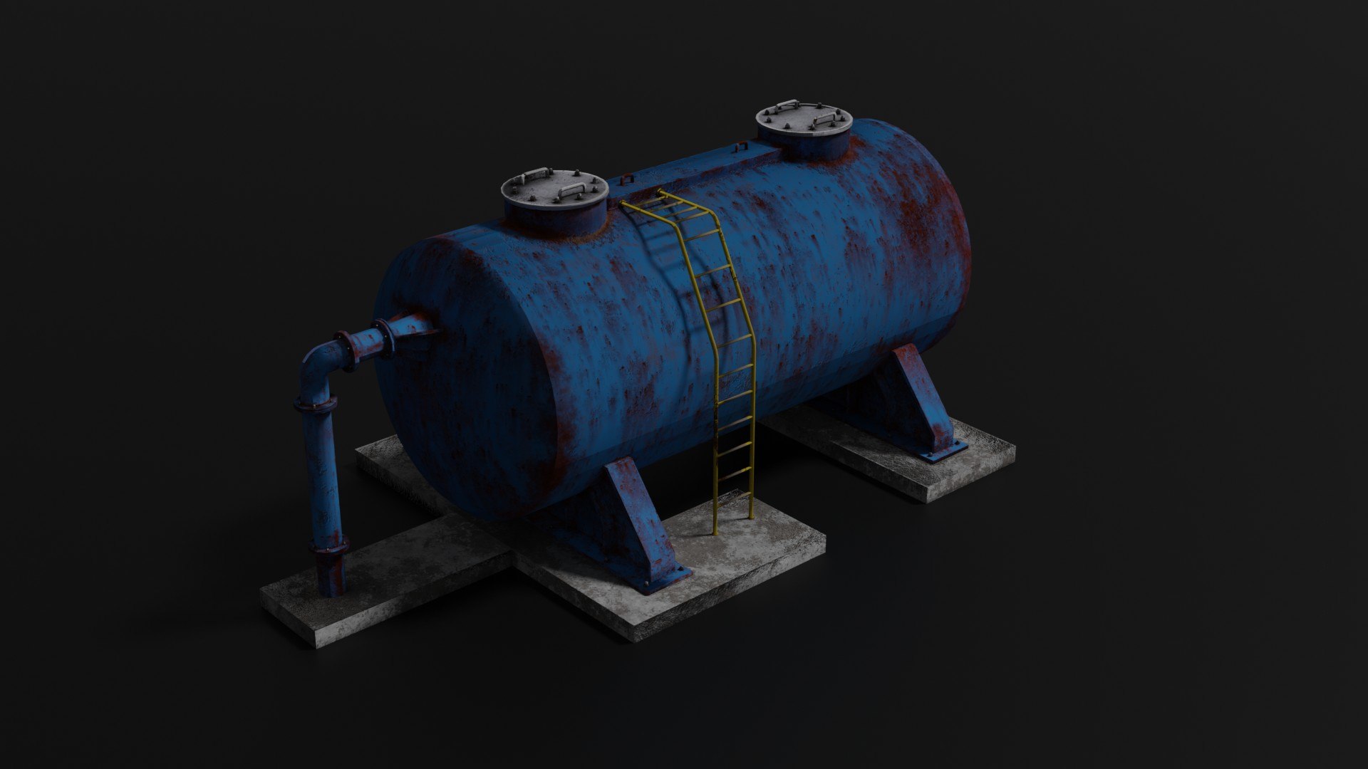 Oil Tank Model - TurboSquid 1673394
