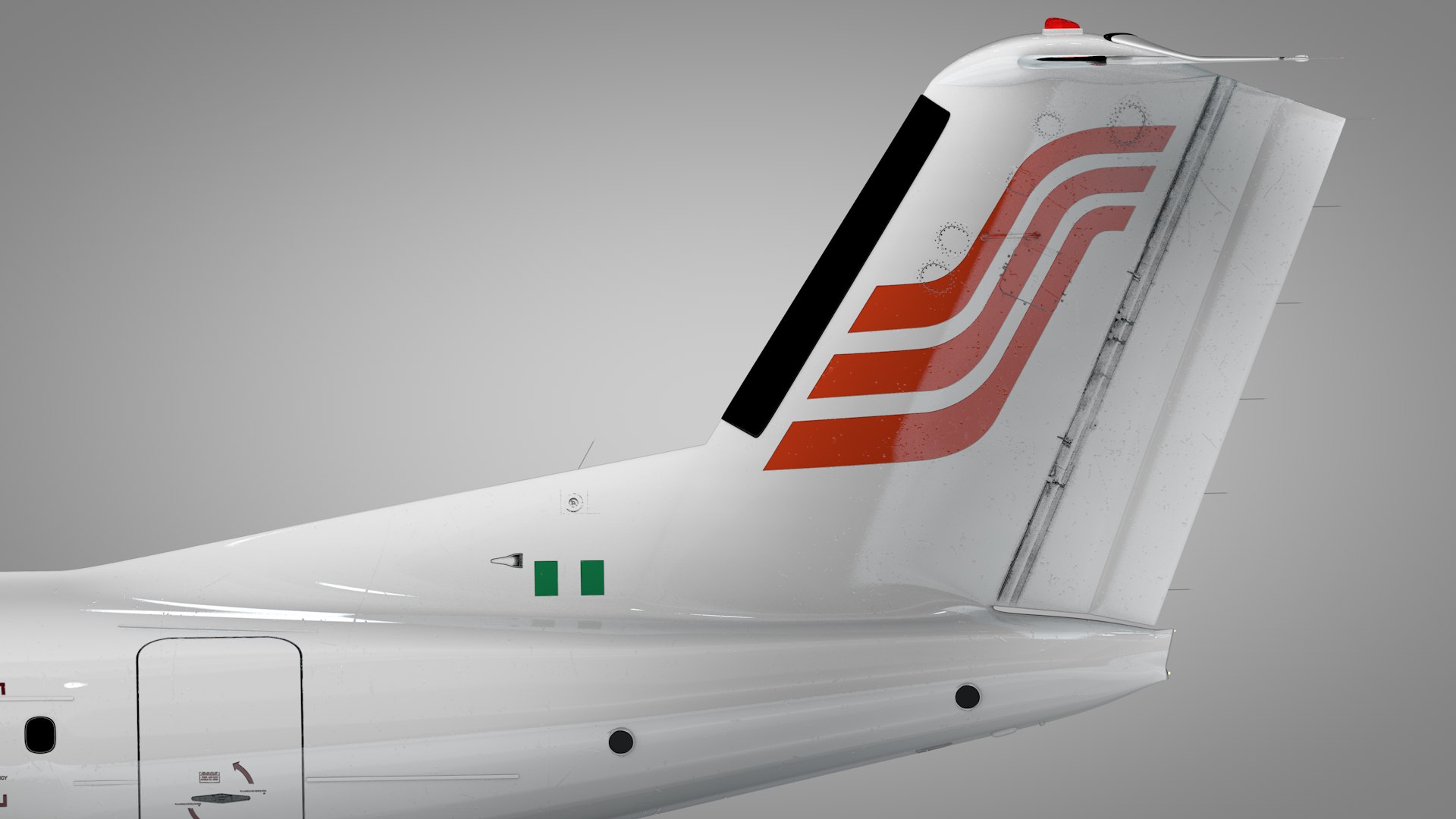 3D Aero Contractors Bombardier De Havilland Canada DHC-8 Q300 Dash 8 ...