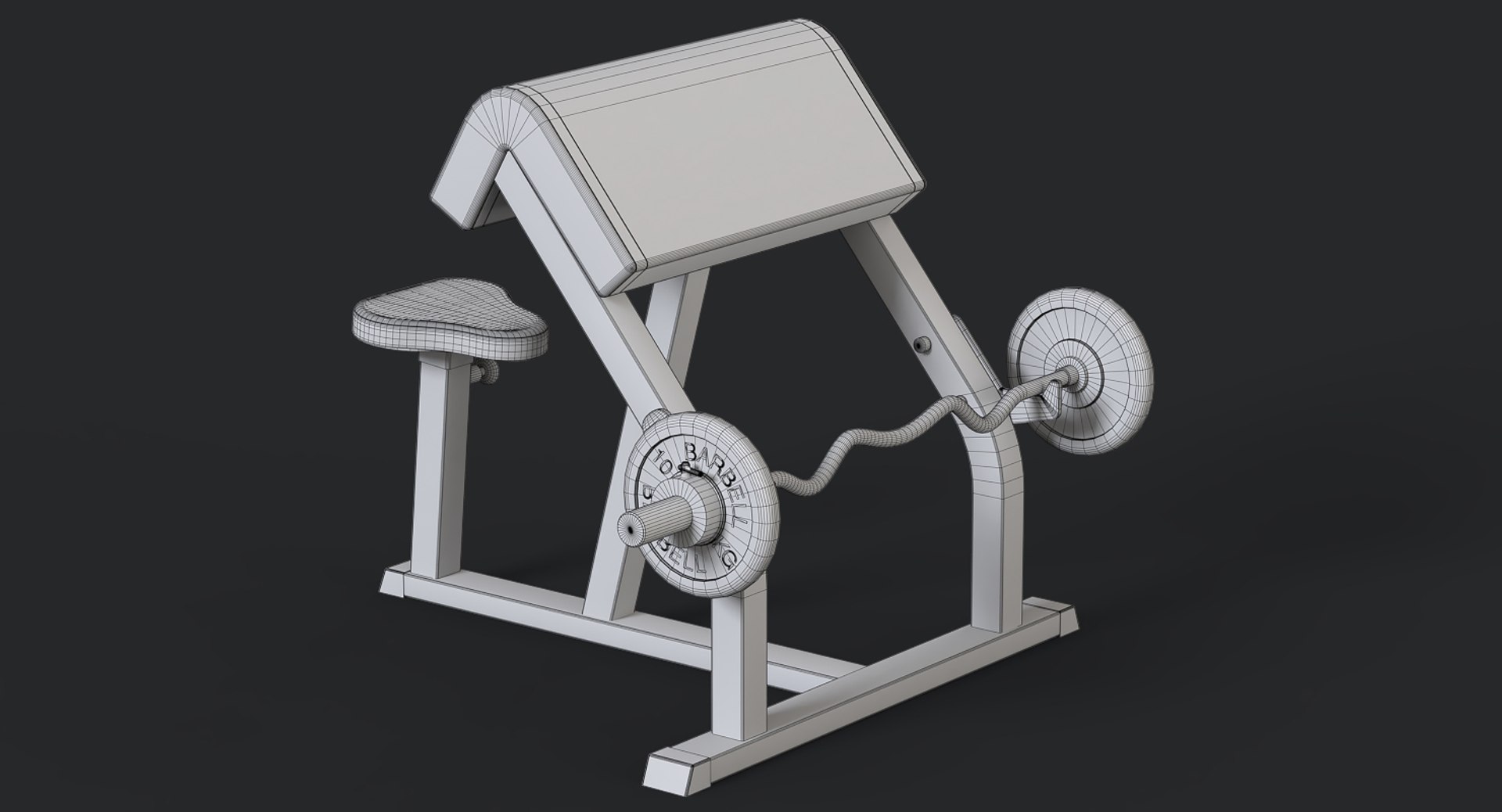 3D Model Biceps Machine - TurboSquid 1202332