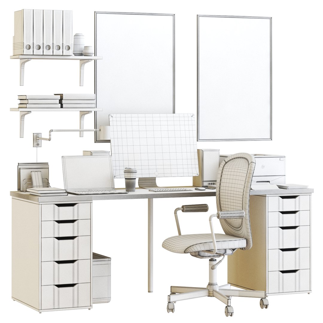 3D office alex flintan chair - TurboSquid 1605028