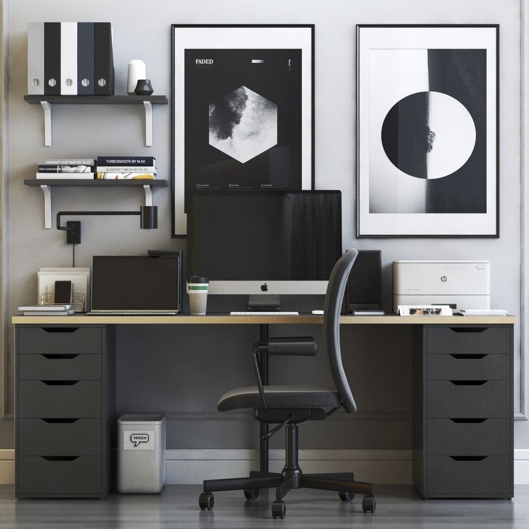 3D office alex flintan chair - TurboSquid 1605028