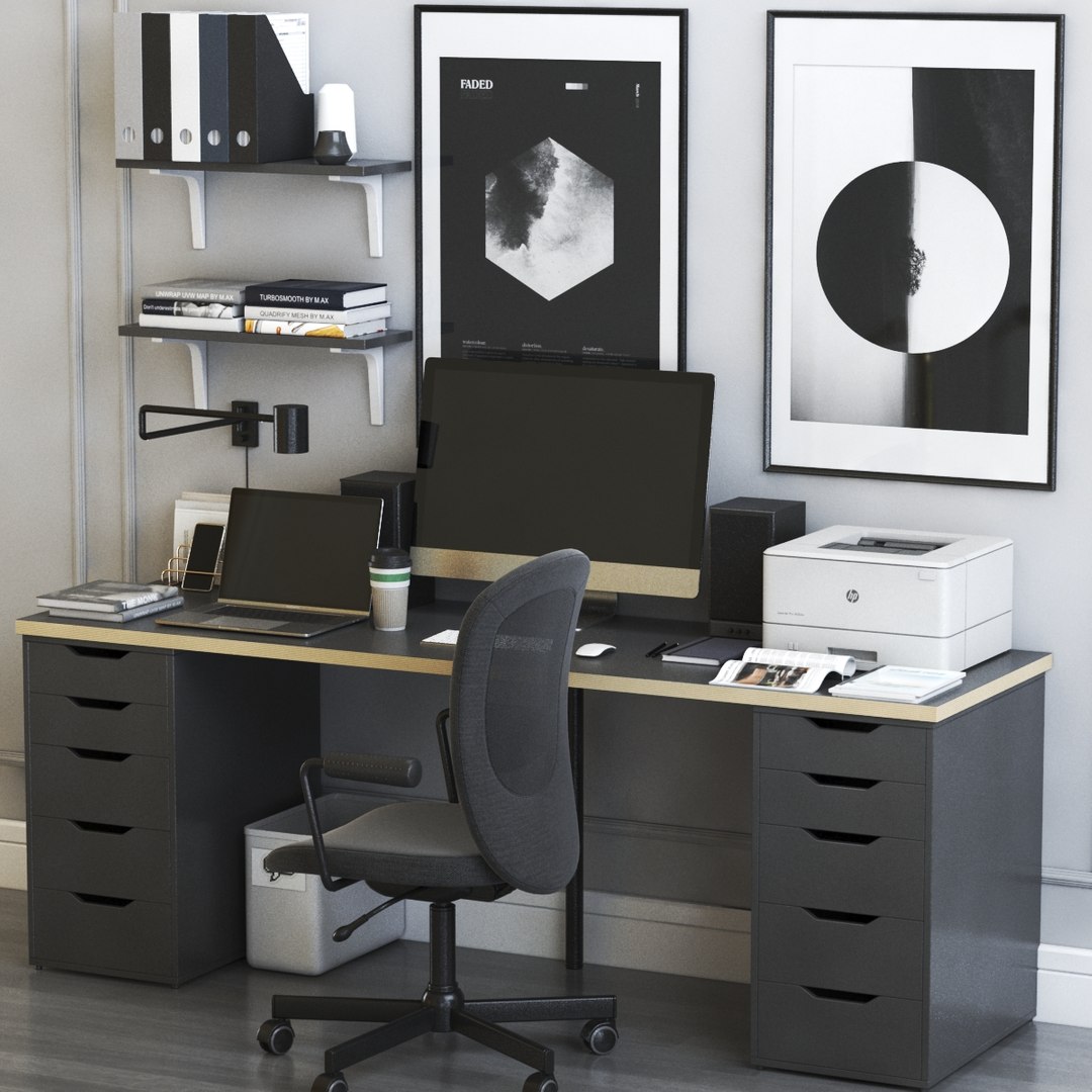 3D office alex flintan chair - TurboSquid 1605028