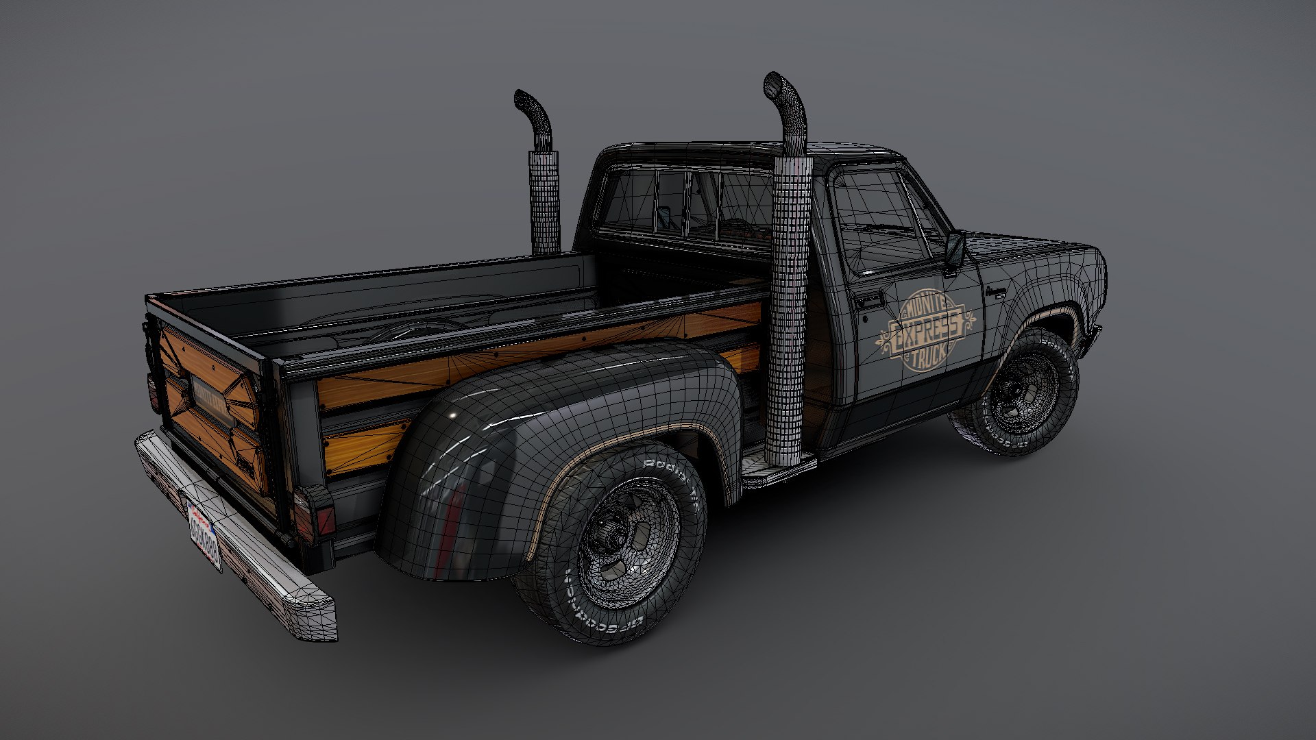 1976 Dodge Midnite Express truck 3D model - TurboSquid 2069796