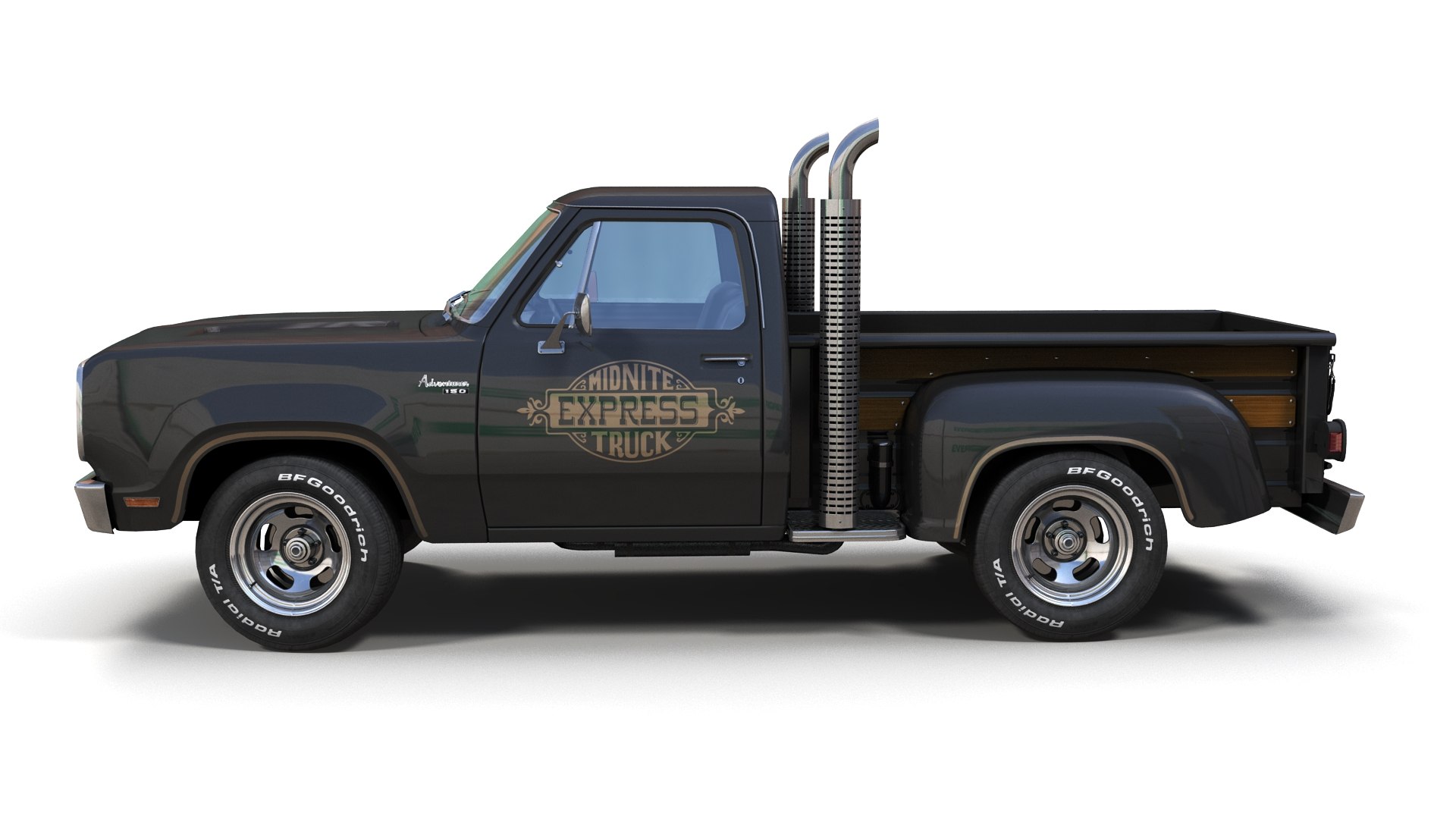 1976 Dodge Midnite Express Truck 3D Model - TurboSquid 2069796