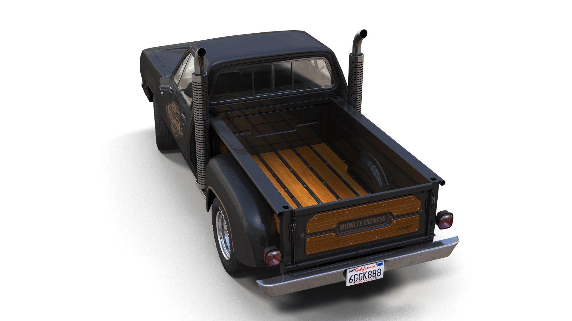 1976 Dodge Midnite Express Truck 3D Model - TurboSquid 2069796