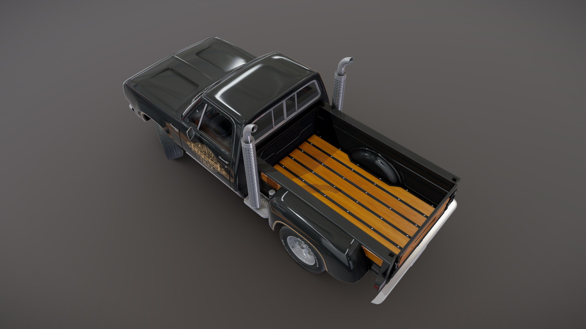 1976 Dodge Midnite Express truck 3D model - TurboSquid 2069796