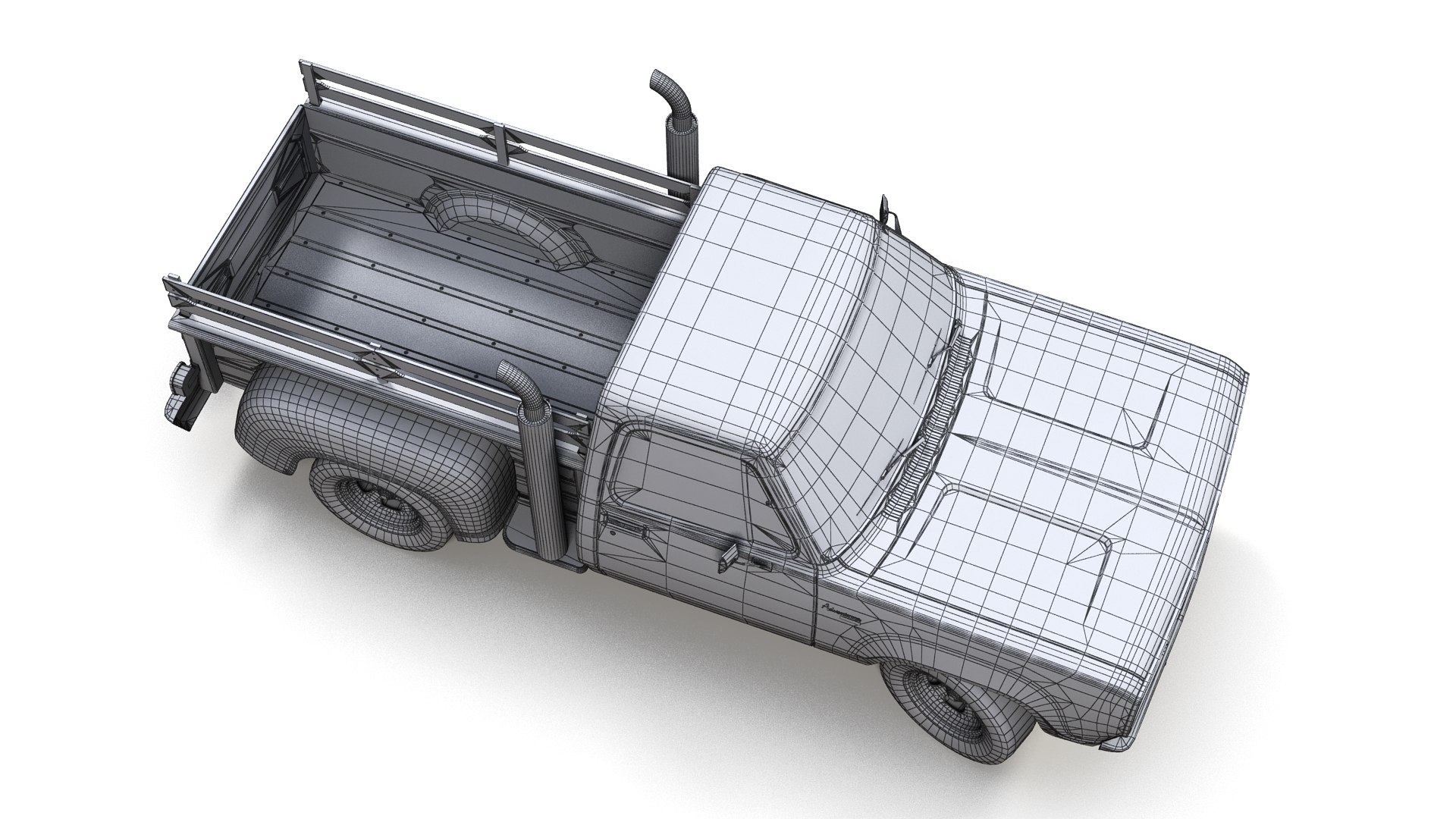 1976 Dodge Midnite Express truck 3D model - TurboSquid 2069796