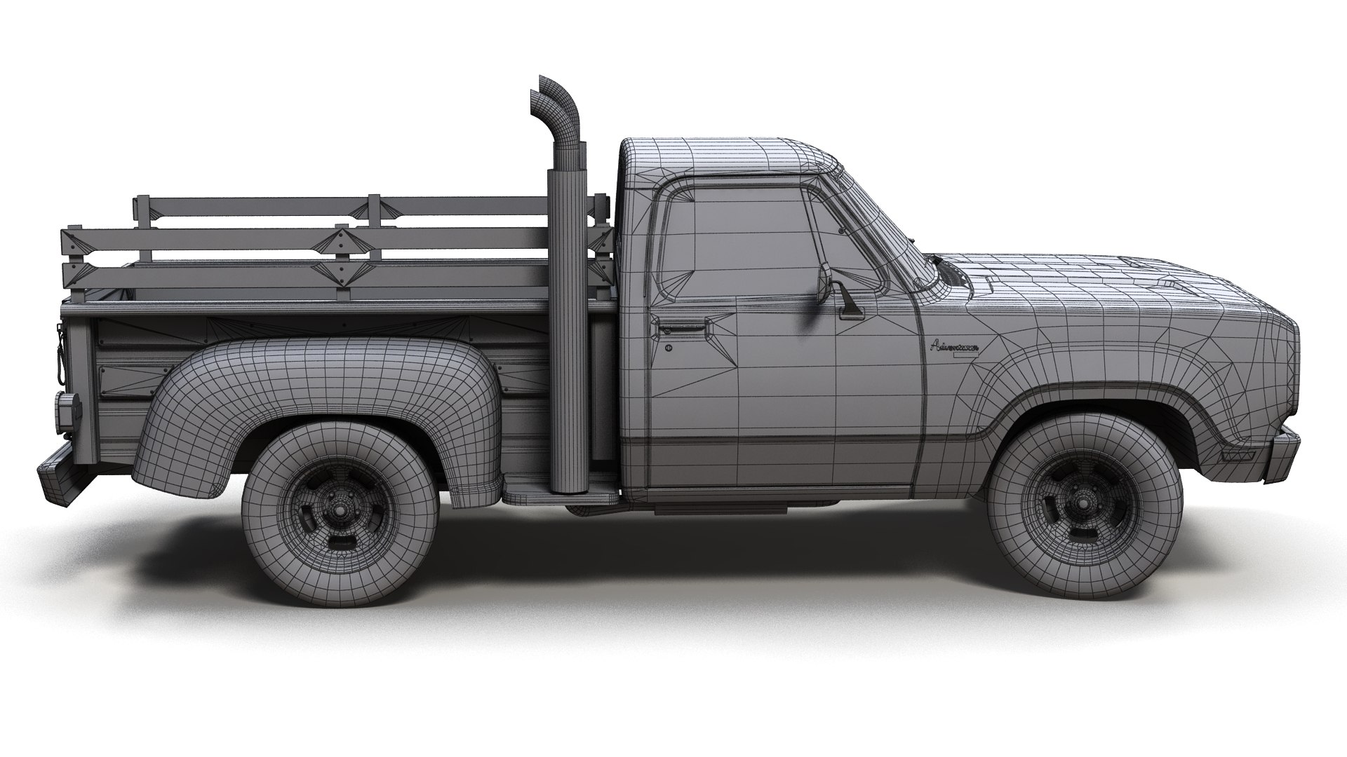 1976 Dodge Midnite Express truck 3D model - TurboSquid 2069796