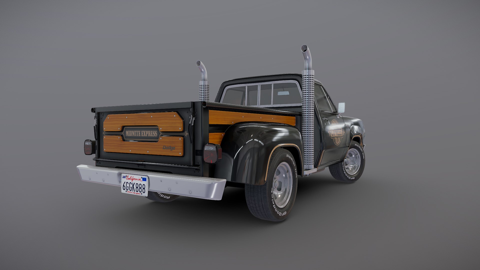 1976 Dodge Midnite Express truck 3D model - TurboSquid 2069796