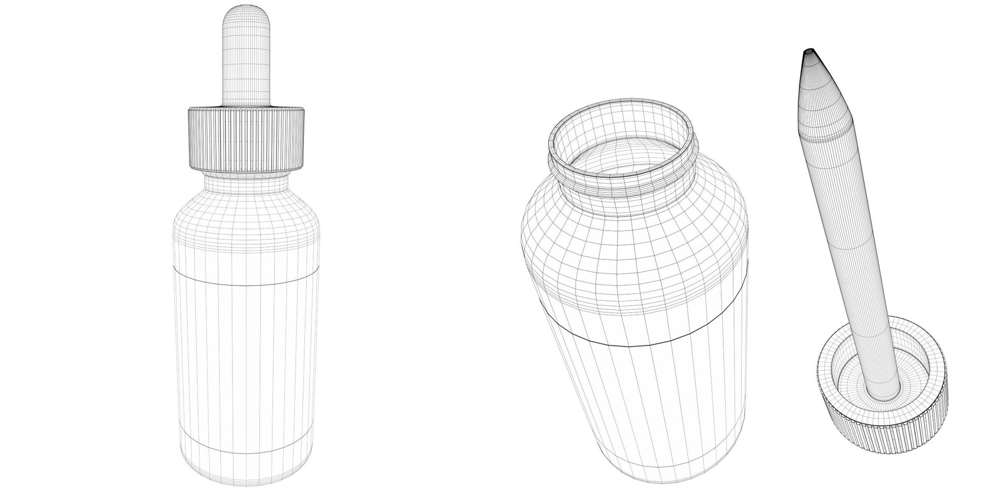 Dropper Bottle Liquid Label 3D Model - TurboSquid 1397186