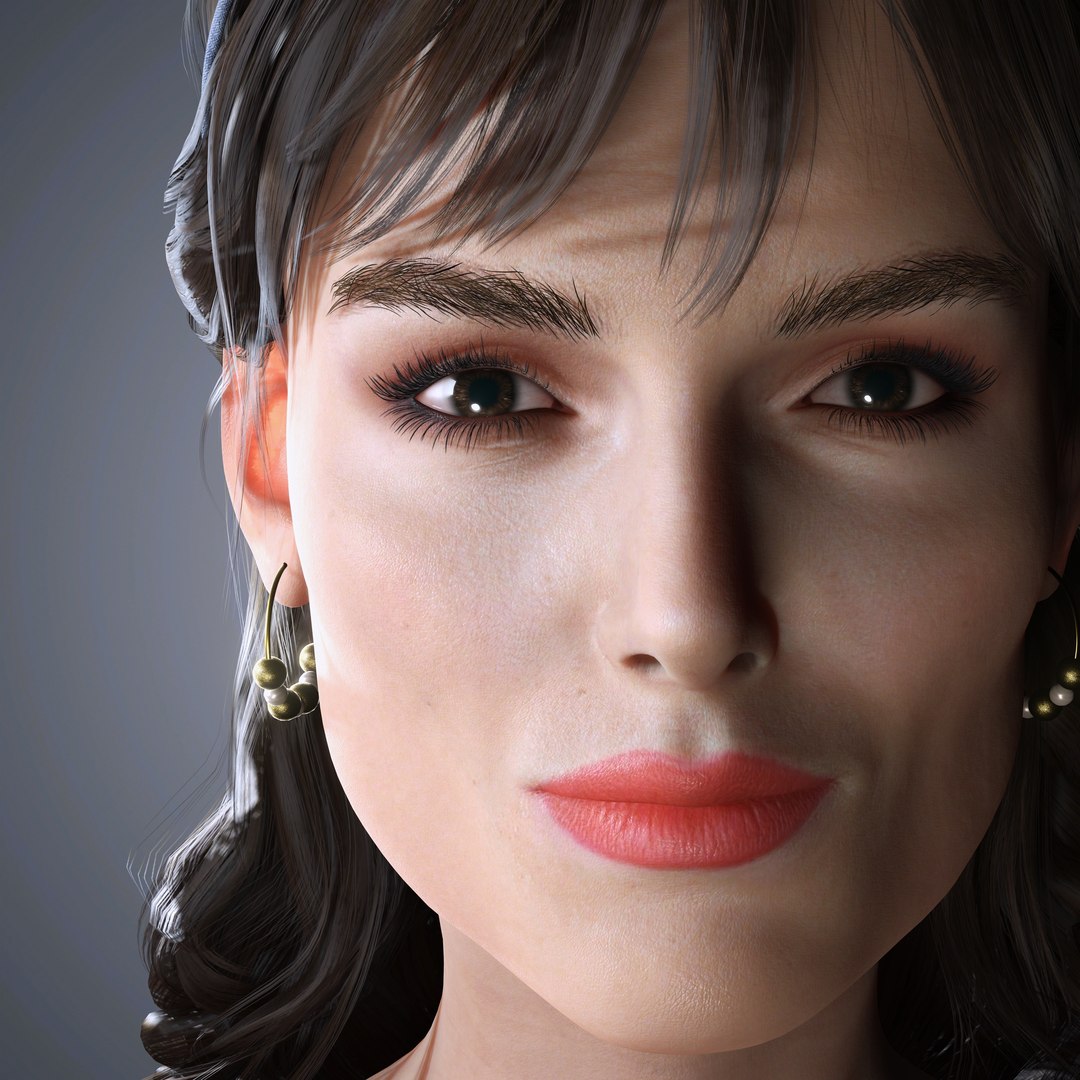 Keira-Knightley Character 3D Model Low-poly 3D - TurboSquid 2329916