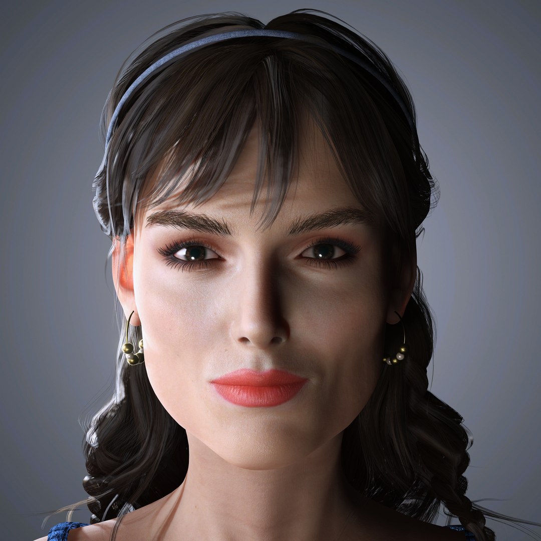 Keira-Knightley Character 3D Model Low-poly 3D - TurboSquid 2329916
