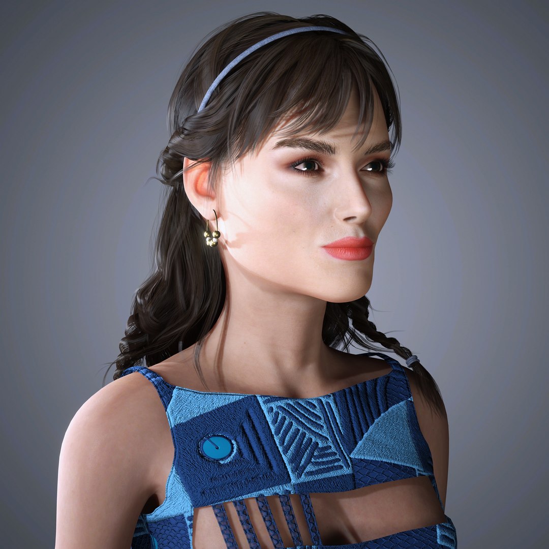 Keira-Knightley Character 3D Model Low-poly 3D - TurboSquid 2329916