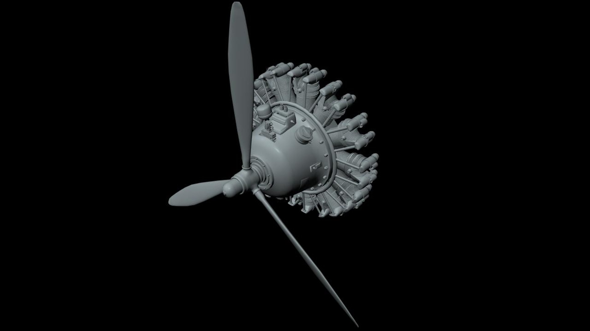 3d Engine Dc3 Airplane Ww2