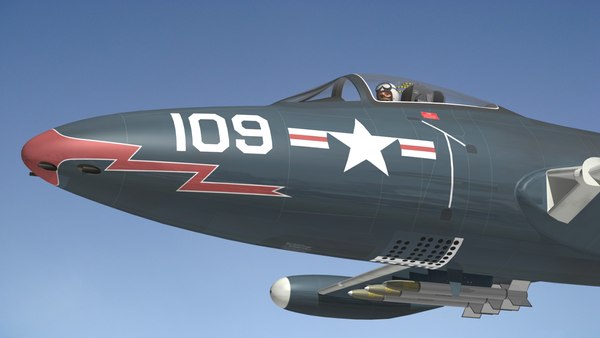 modelo 3d Pantera Grumman F9F - TurboSquid 2029112