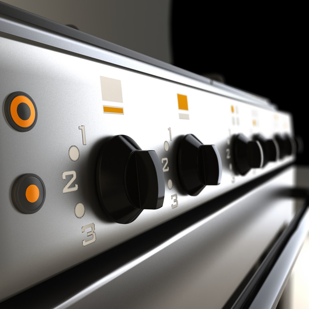 kitchen range 3d max