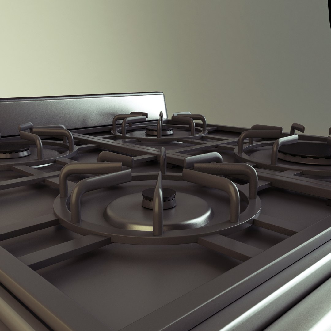 kitchen range 3d max