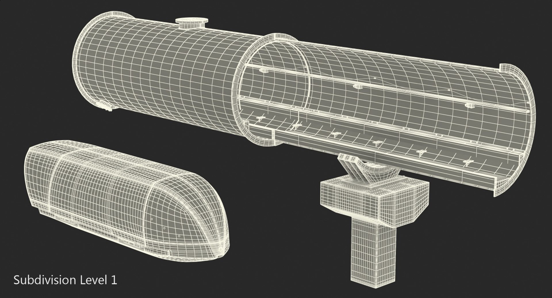 3D Hyperloop Xp1 Tube Model - TurboSquid 1292014