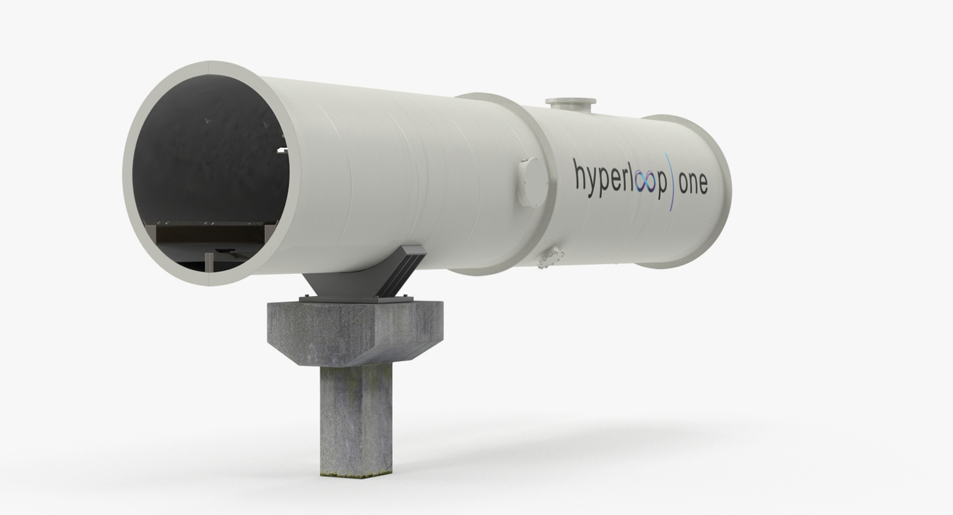 3D Hyperloop Xp1 Tube Model - TurboSquid 1292014