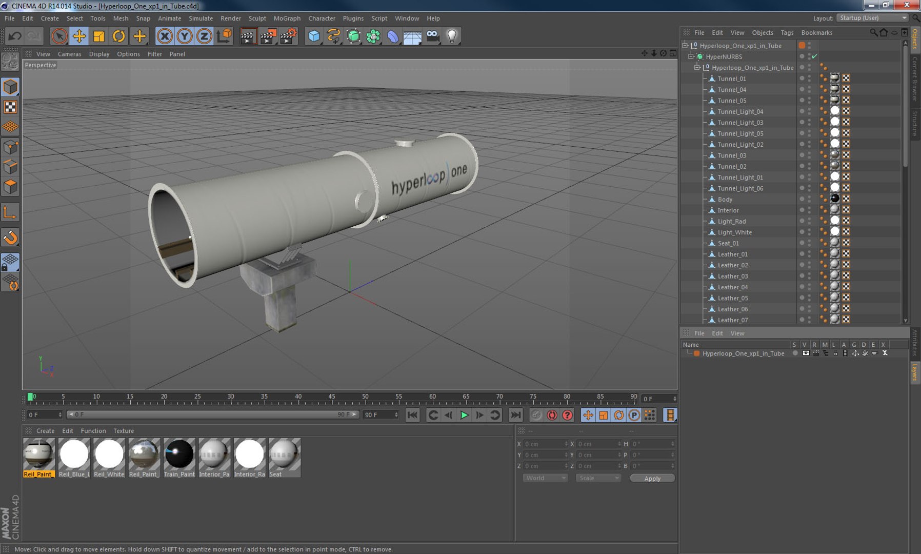 3D Hyperloop Xp1 Tube Model - TurboSquid 1292014
